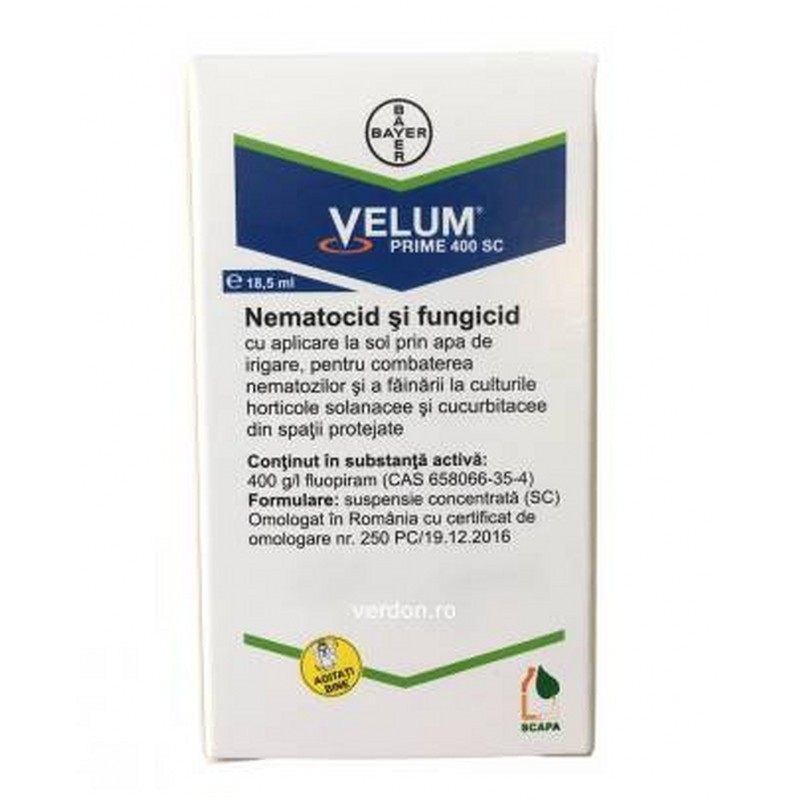 Nematocid Fungicid VELUM PRIME 400 SC, 18,5 ml