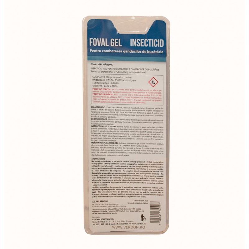 Insecticid FOVAL GEL Gandaci de Bucatarie, 20 g