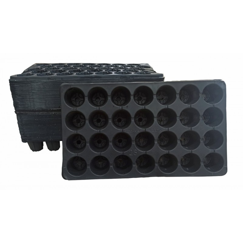 Tavite alveolare 28 celule rotunde, set 100 buc