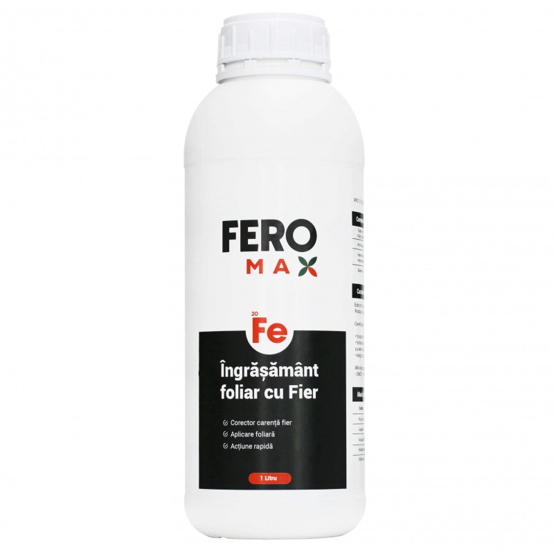 Ingrasamant foliar cu fier complexat FEROMAX, 1 Litru