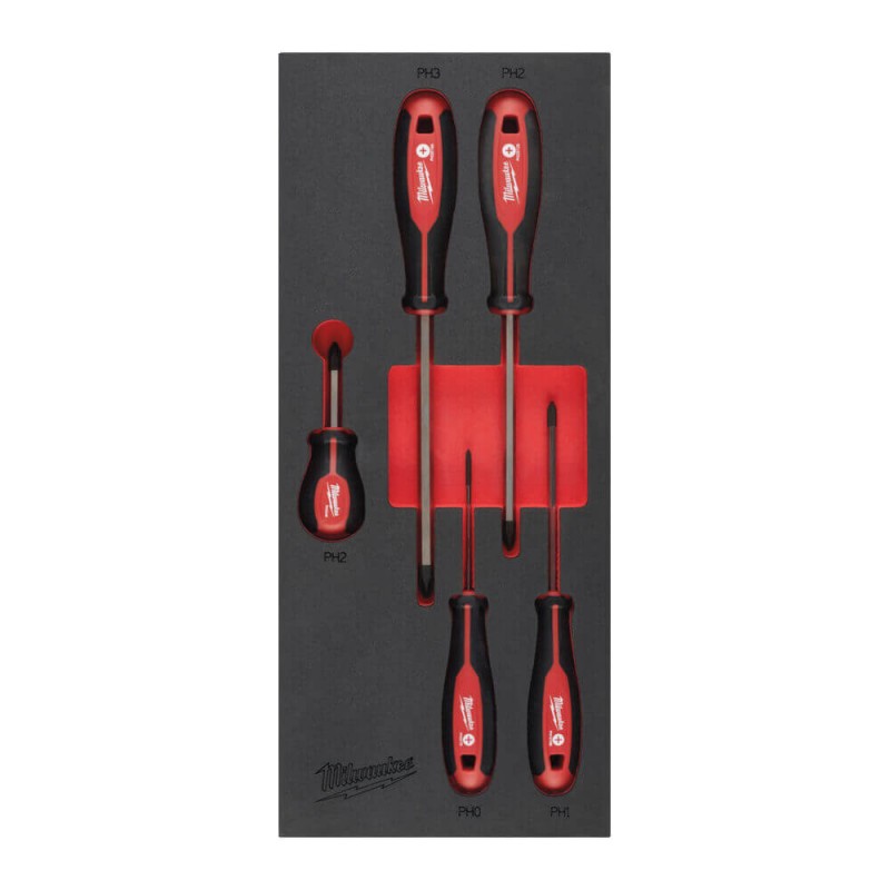 Set 5 Surubelnite Milwaukee TRI-LOBE Insertie Spuma
