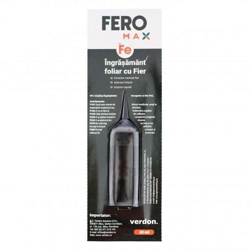 Ingrasamant foliar cu fier complexat FEROMAX, 20 ml