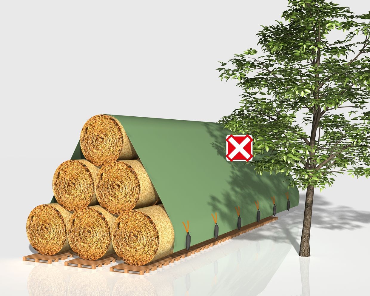 Prelata baloti BALE GUARD 12 x 25 m