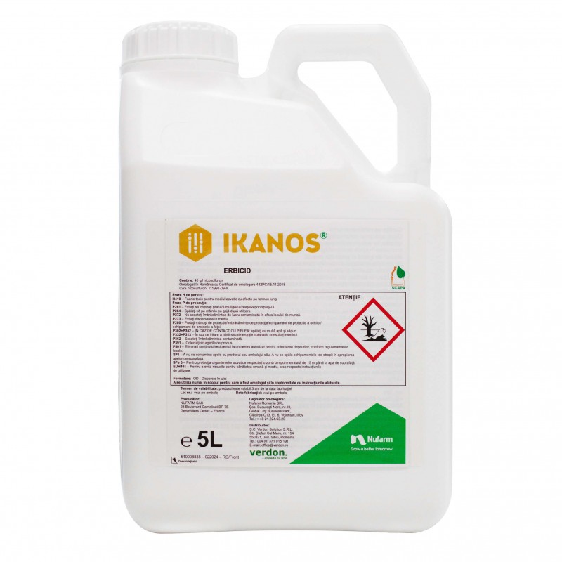 Erbicid Porumb IKANOS, 5 Litri, Nicosulfuron 40, Nufarm