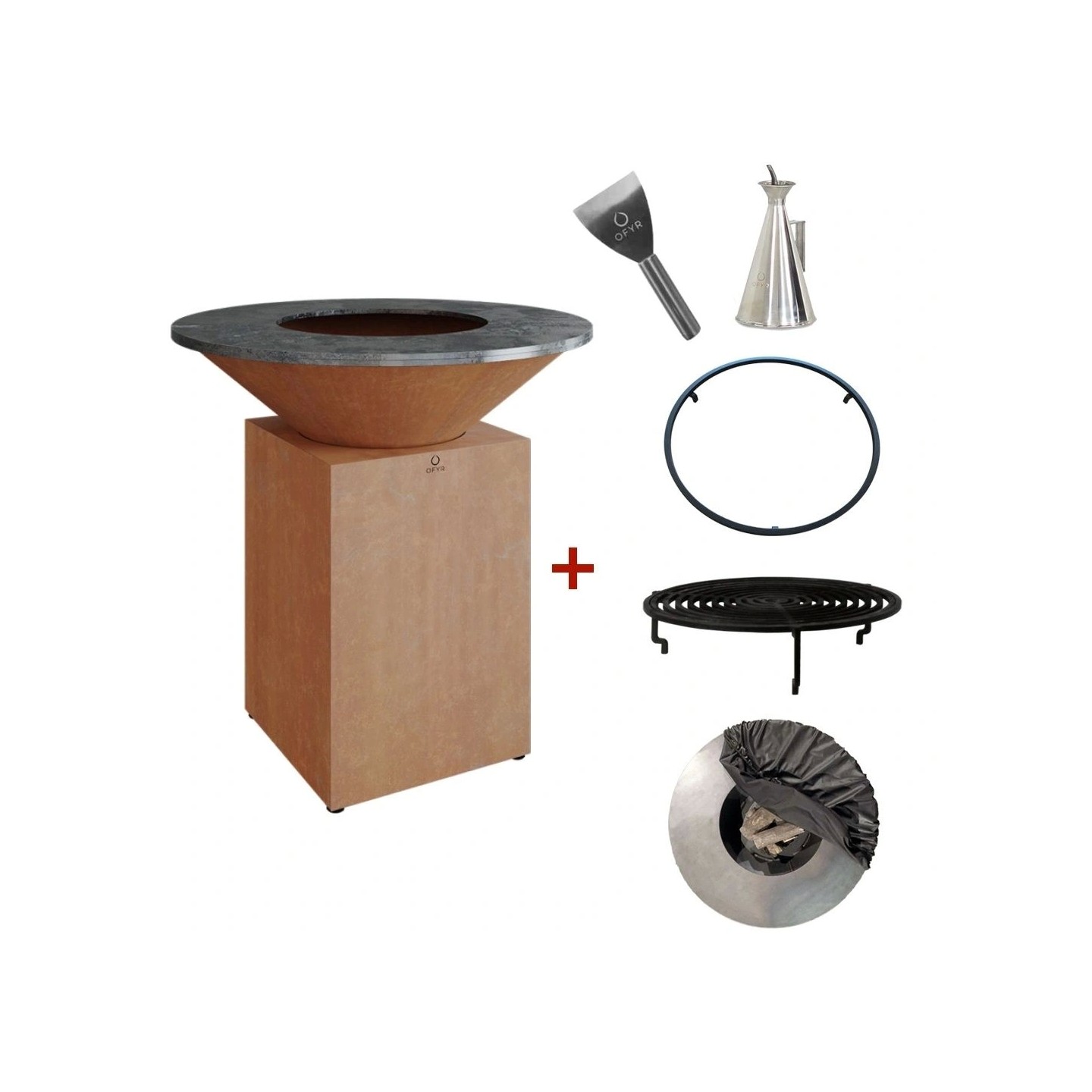 Set Gratar lemne OFYR 100 - Corten