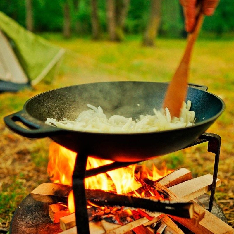 Tigaie Wok fonta Valhal Outdoor VHWOK36, PREMIUM