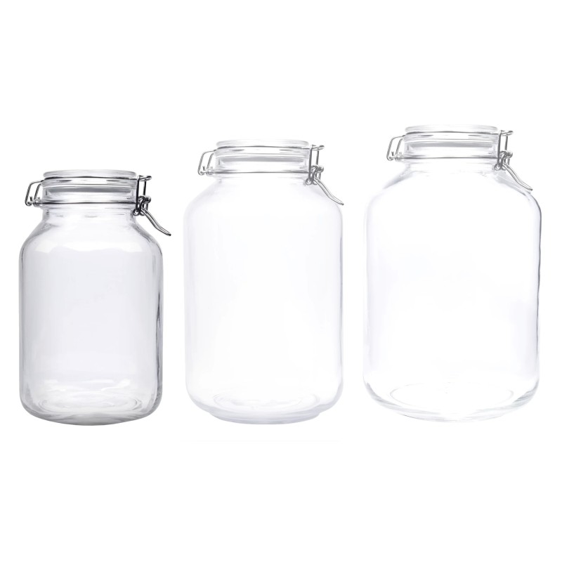 Borcan BORMIOLIO cu clip de 3 litri, capac vid, pompa AIRTENDER