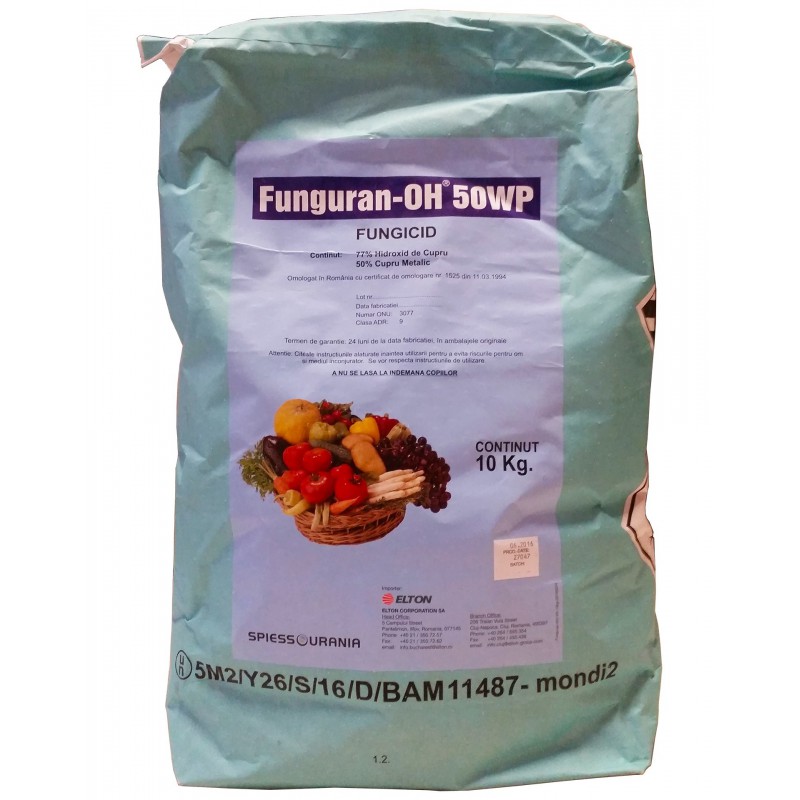 Fungicid FUNGURAN OH 50 WP, Spiess Urania, 10 kg